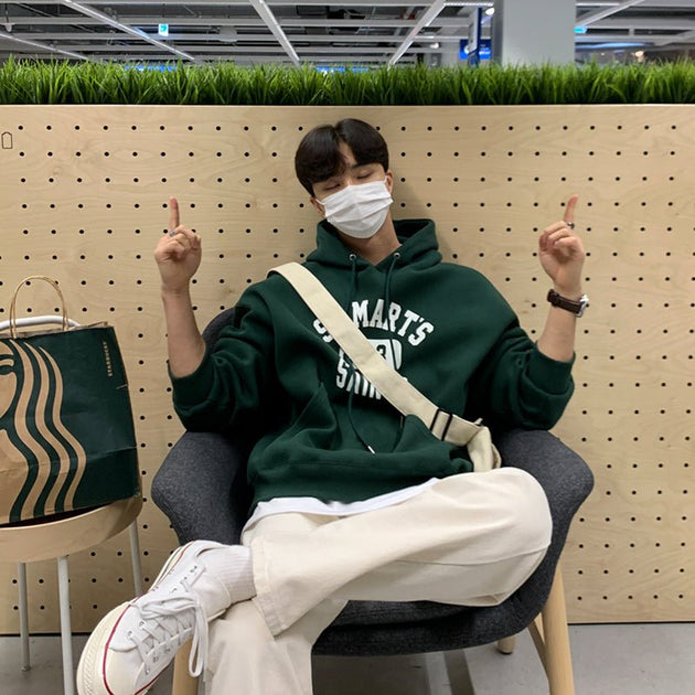 KAMI NO.4701 GREEN LETTERED HOODIE – STREETS OF KAMI