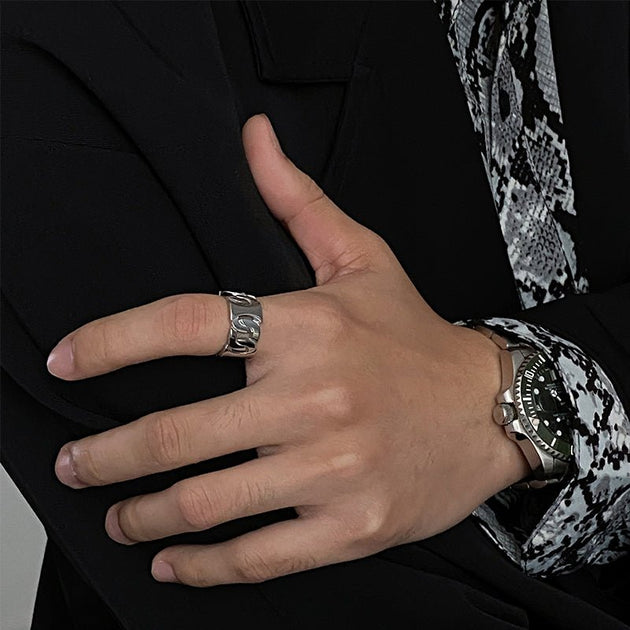 KAMI STYLE STEEL RING – STREETS OF KAMI